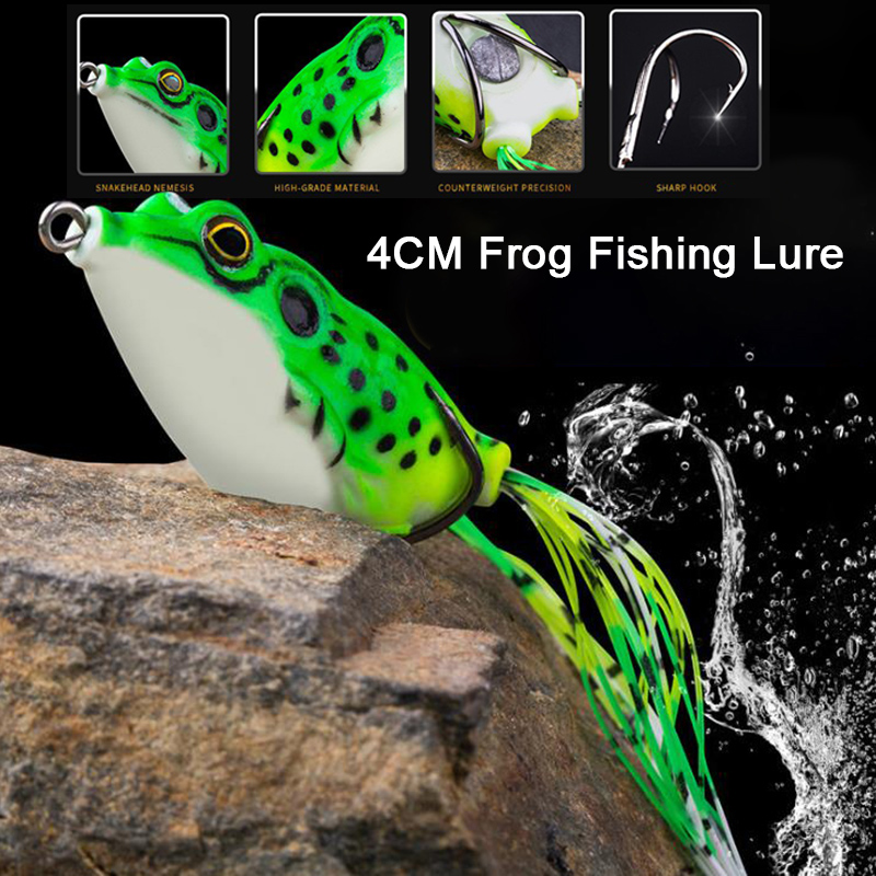 4cm 5g Frog Lures Soft Baits Floating Fishing Lure Top Water Bait Frog ...