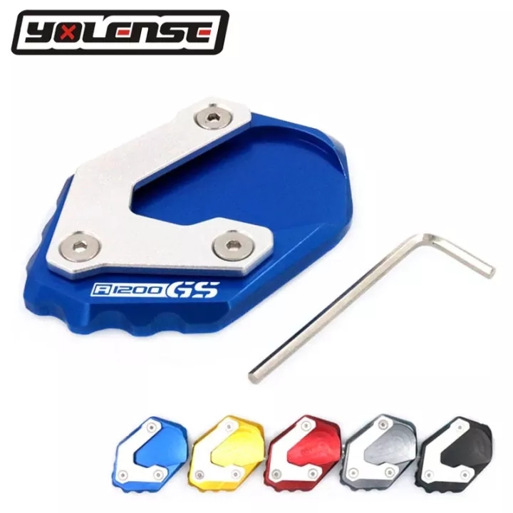 Motorcycle Foot Shelf Kickstand Side Foot Kick Stand Extension Pad ...