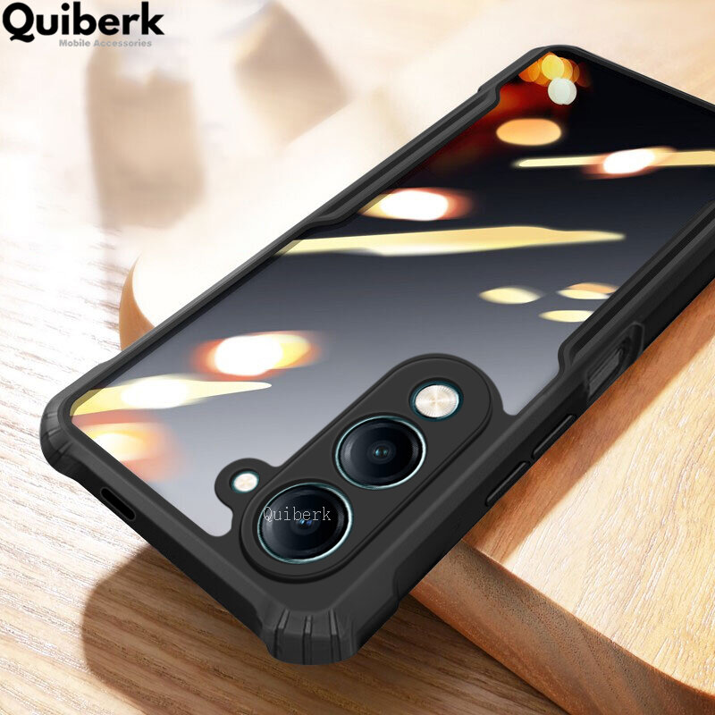 xipare for Vivo Y04 4G Clear Case Shockproof Transparent Hard Phone ...