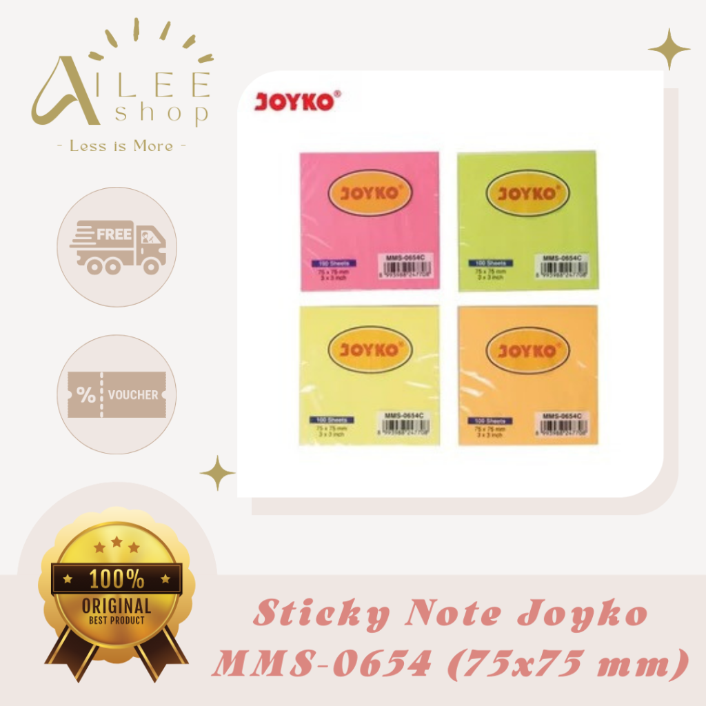 Sticky Note / Memo Stick / Kertas Memo Joyko MMS-0654 / MMS 0654 ...