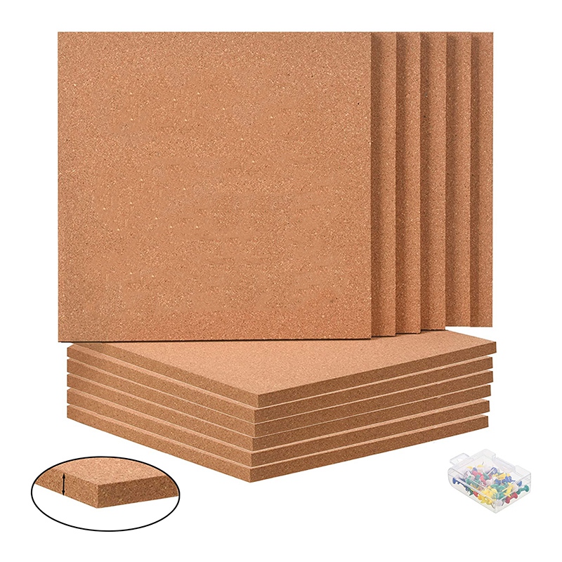 Cork Board Thick Square 6 Pieces of Cork Board 50 Pieces Promotional ...