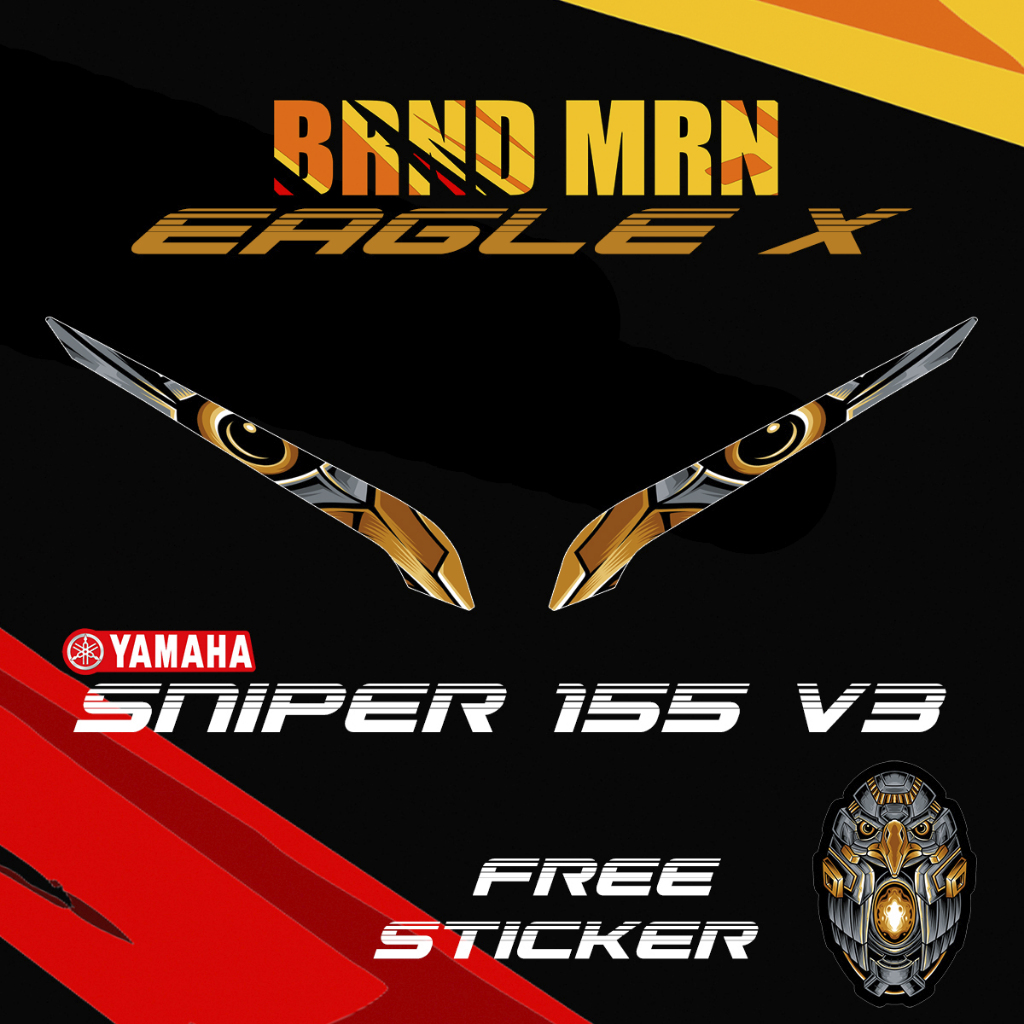 YAMAHA SNIPER 155 EYE STICKER TINT XSERIES DESIGN | Lazada PH