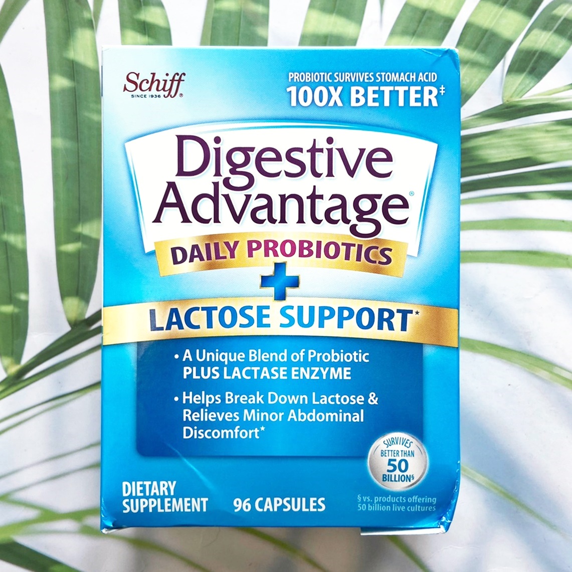 อาหารเสริม โปรไบโอติก ย่อยอาหารและ แลคโตส Digestive Advantage Daily ...