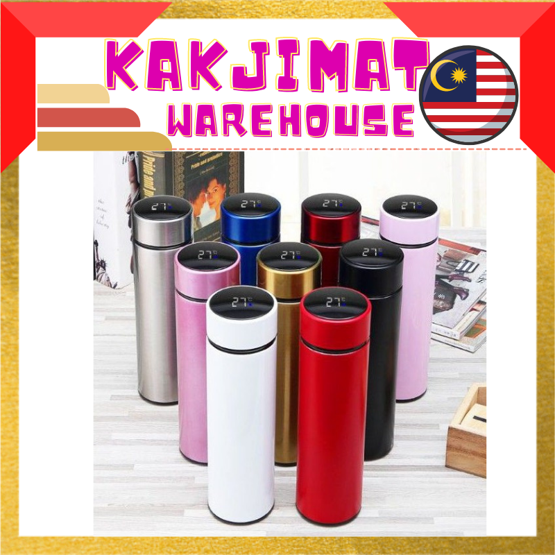 Smart LED Temperature Display Thermos 304 Stainless Steel Vacuum Flasks ...