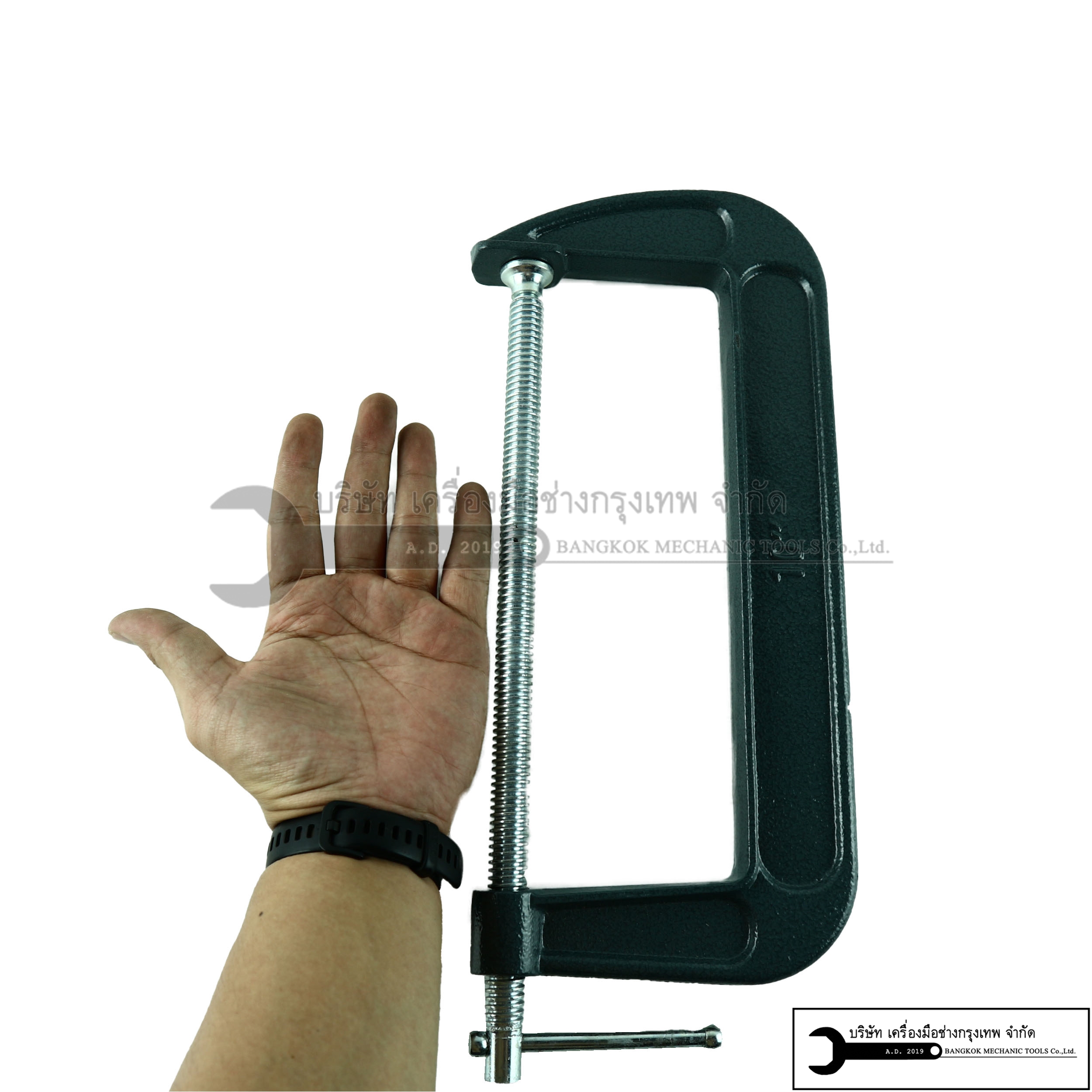 OKURA C-CLAMP 10นิ้ว ซีแคมป์ เหล็กหนา เกลียวใหญ่ คงทน เเข็งเเรง - pangrumtools 1602136354 - ThaiPick