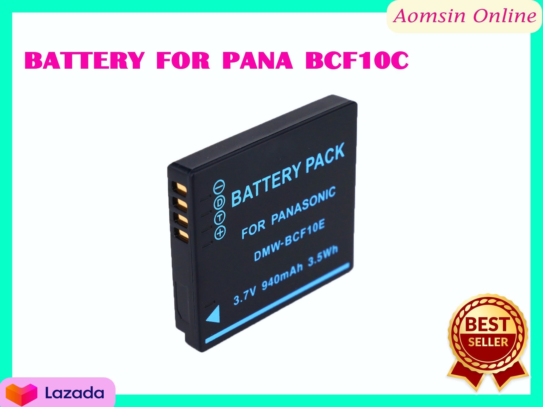 Panasonic แบตกล้อง Panasonic รุ่น DMC-BCF10/CGA-S/106C - Aomsin Online ...