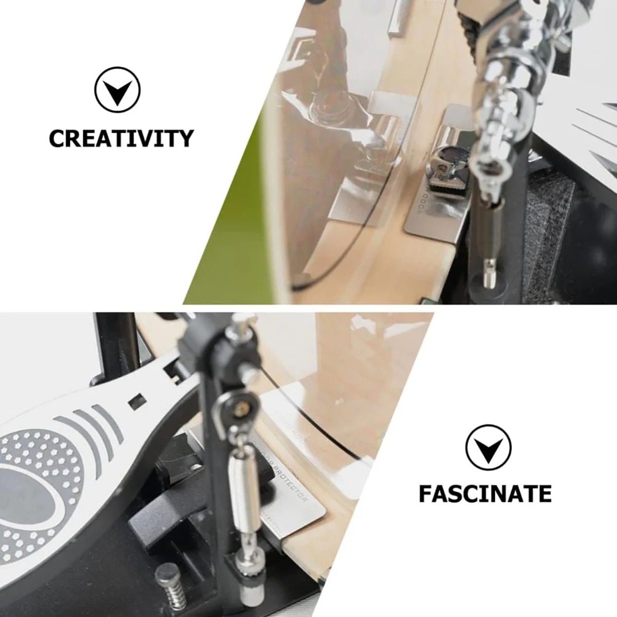 【Expert Recommended】 Bass Drum Hoops Protector Stainless Steel Drums ...