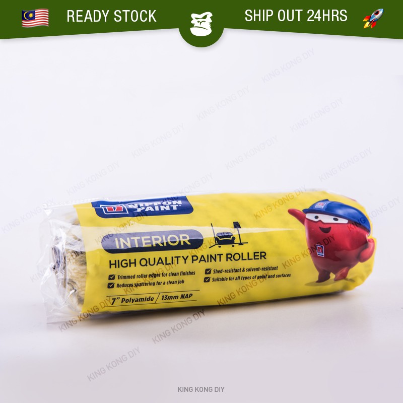 7'' NIPPON PAINT Polyamide Roller Refill for Interior Paint Solvent ...