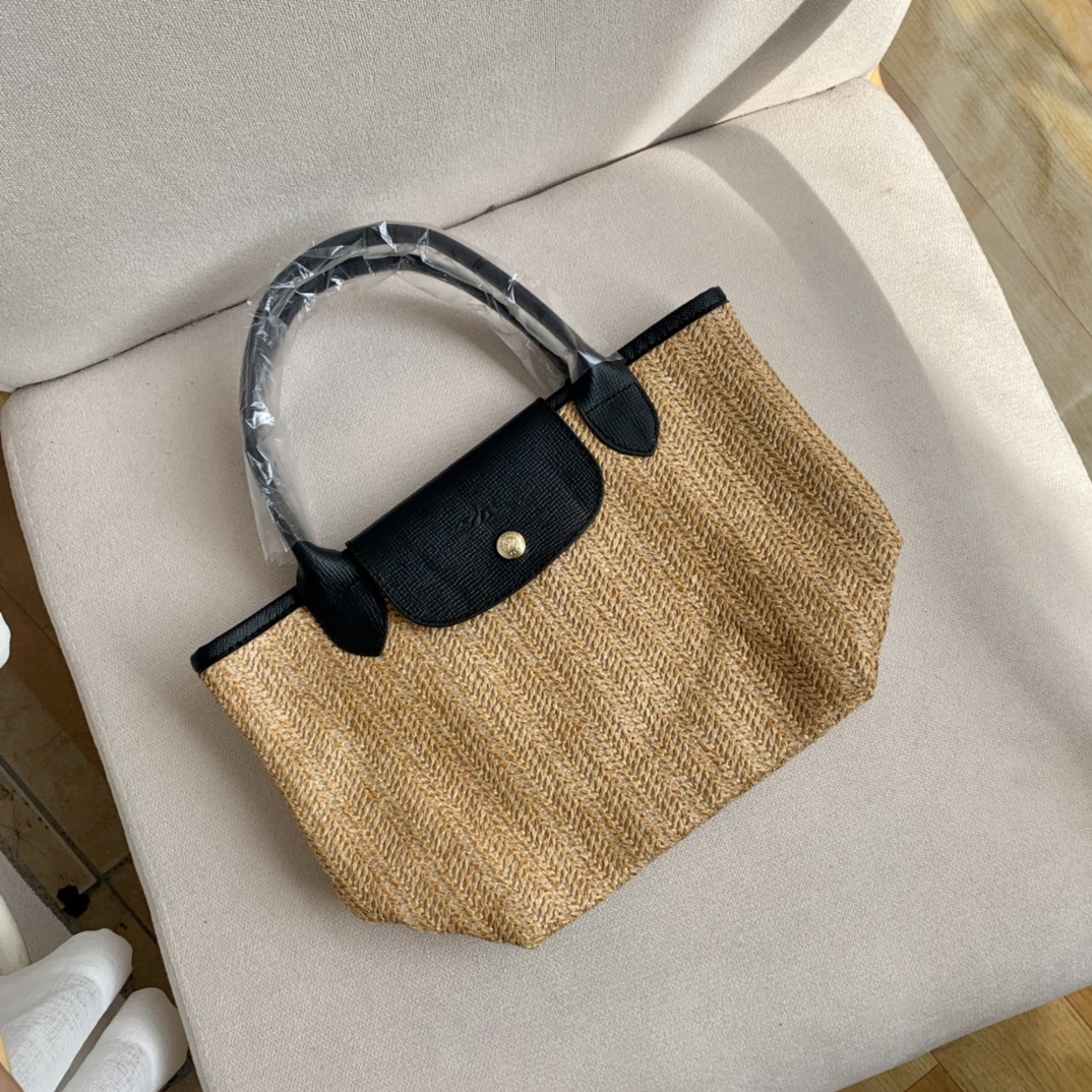 Original Longchamp women's large fabric long handle handbag single ...