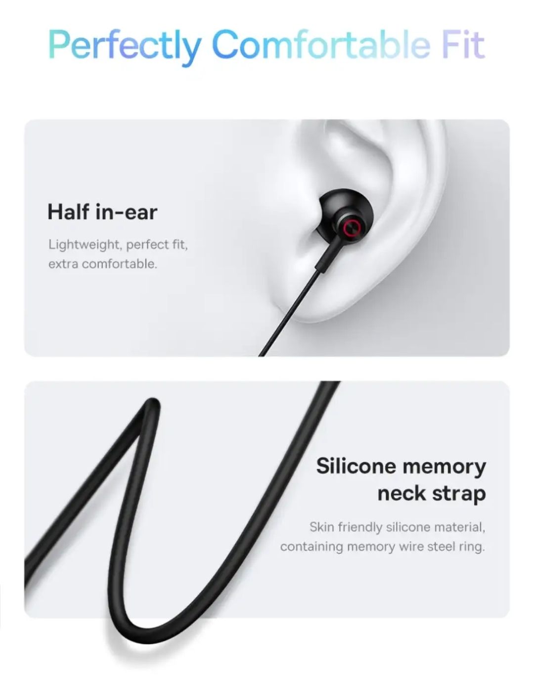 Baseus Bowie P1 Half-In-ear Neckband Wireless Earphone | Daraz.com.bd