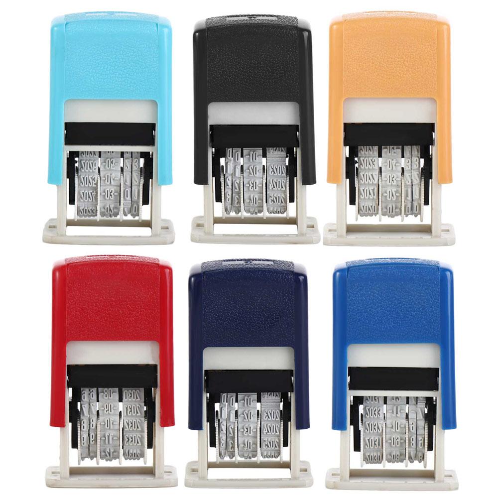 【ZOETN-HOT TOY Store】1Pc Useful DIY Handle Account Date Stamps Mini Universal Automatic Ink Self ...