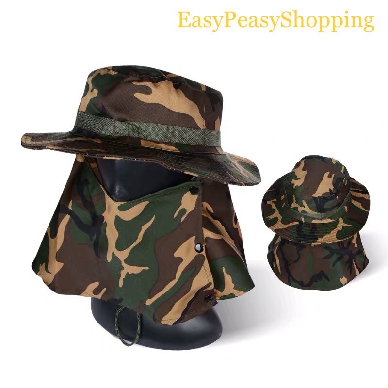 Topi Askar Kerja / Anti UV Army Outdoor Hat /Topi Kain (READY STOCK ...