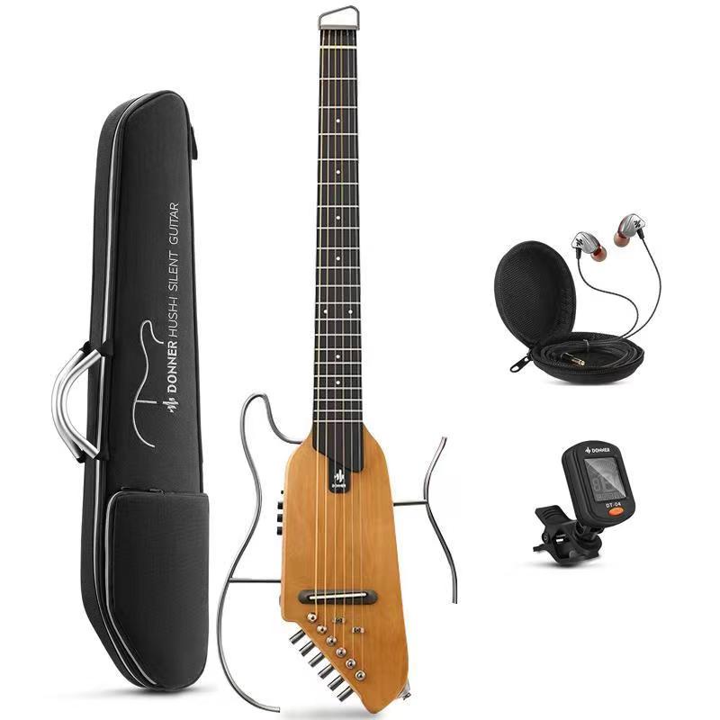 Donner Travel Guitar, HUSH-I Headless Silent Guitar, Removable Frames ...