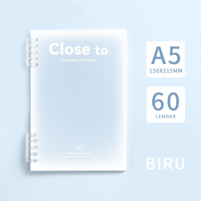 buku diary aesthetic Notebook A5 B5 Gradasi warna Buku Tulis Sekolah ...