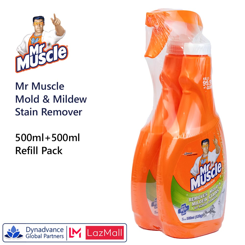 [REFILL PACK] Mr. Muscle® Mold & Mildew Cleaner Stain Remover 500ml ...