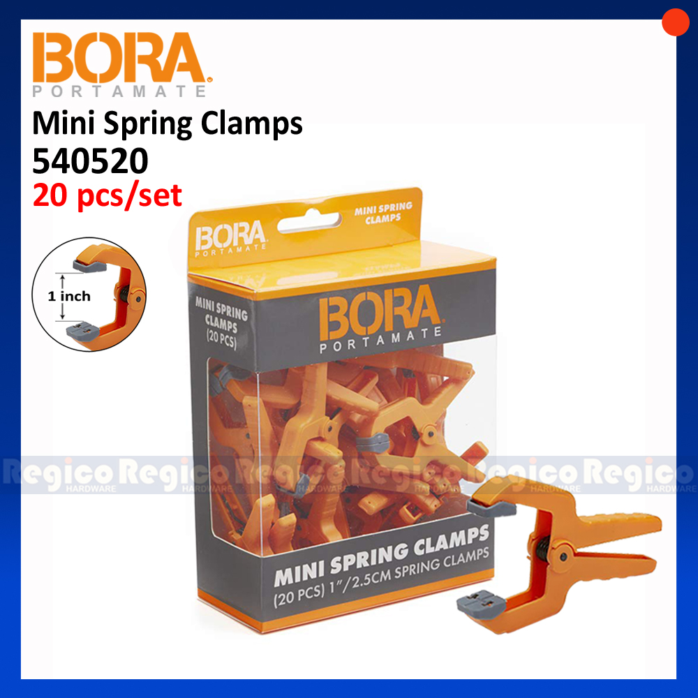 Bora 20pcs/pack Mini Spring Clamp Set Regico 540520 | Lazada PH