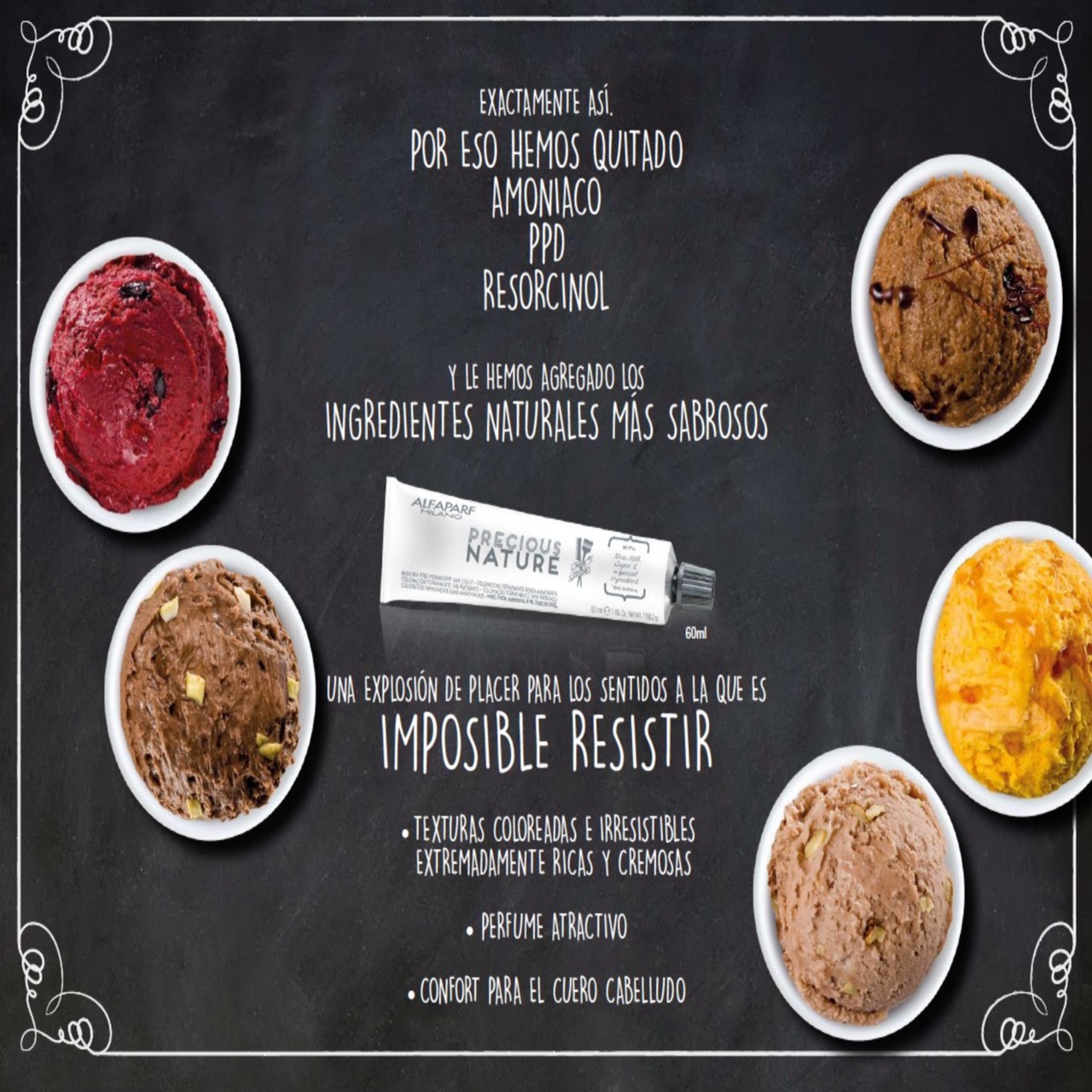 Alfaparf Precious Nature color creme 60ml ยาย้อมผมปกปิดผมขาวปราศจาก ...