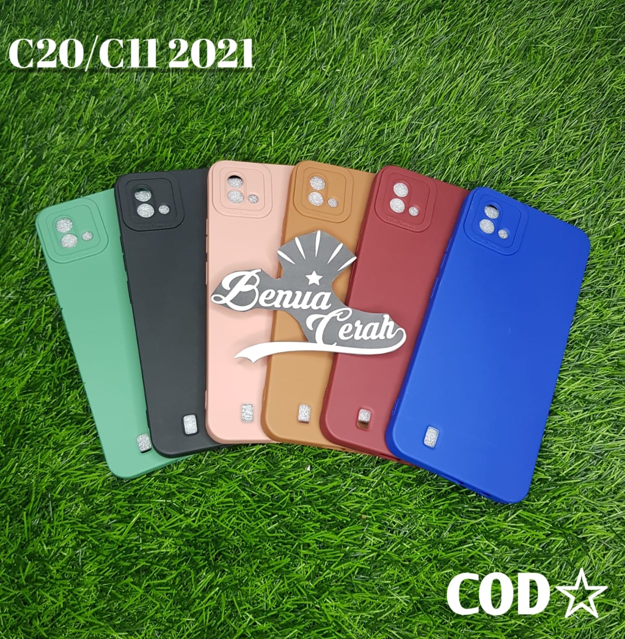 SOFTCASE MACARON REALME C20 / C11 2021 CASE PRO CAMERA MACARON 3D-BENUA ...