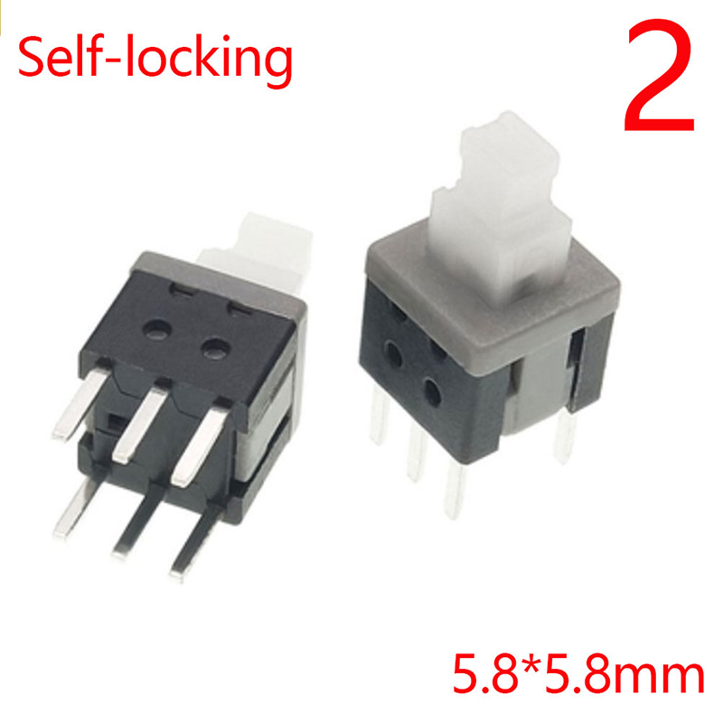 10pcs Momentary / self-locking Push Button Square Toggle Switch ...