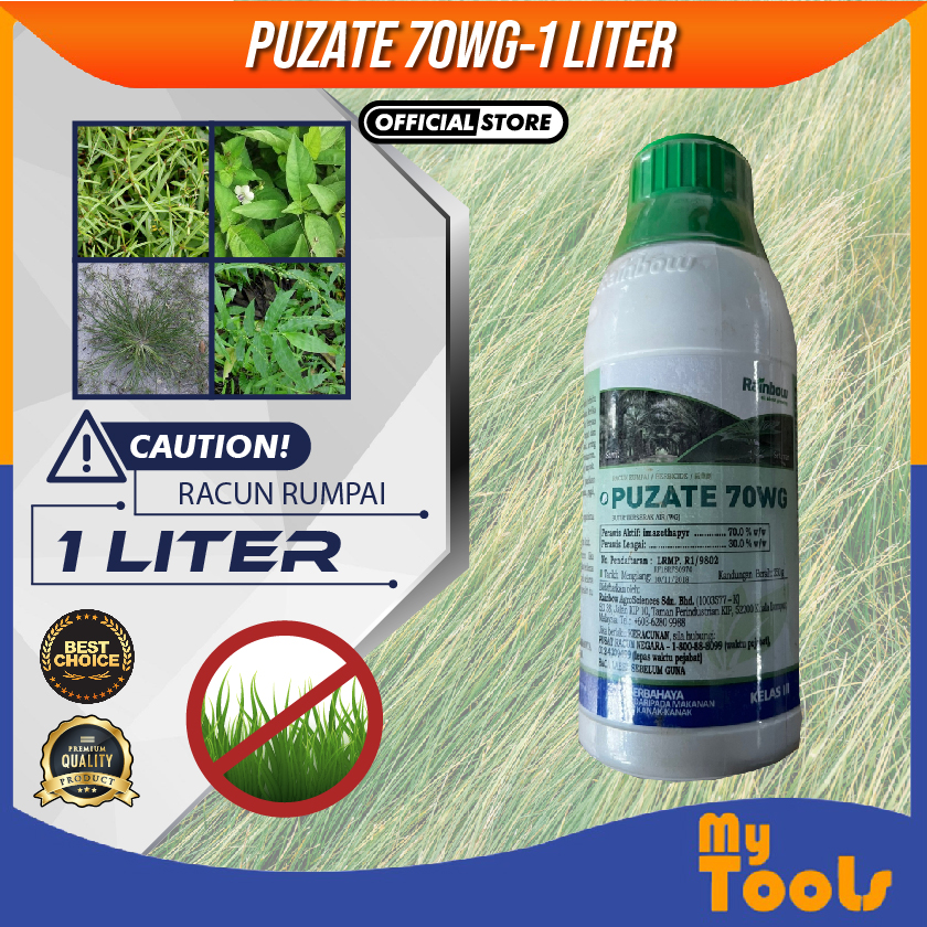 Mytools 1 Liter Rainbow Puzate 70WG (Racun Padi Angin untuk Padi Kebai ...