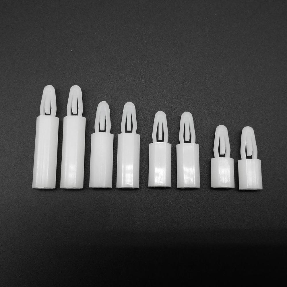 50pcs M3 Hex Hexagon Nylon Plastic Standoff Spacer Lock Push Clip on ...
