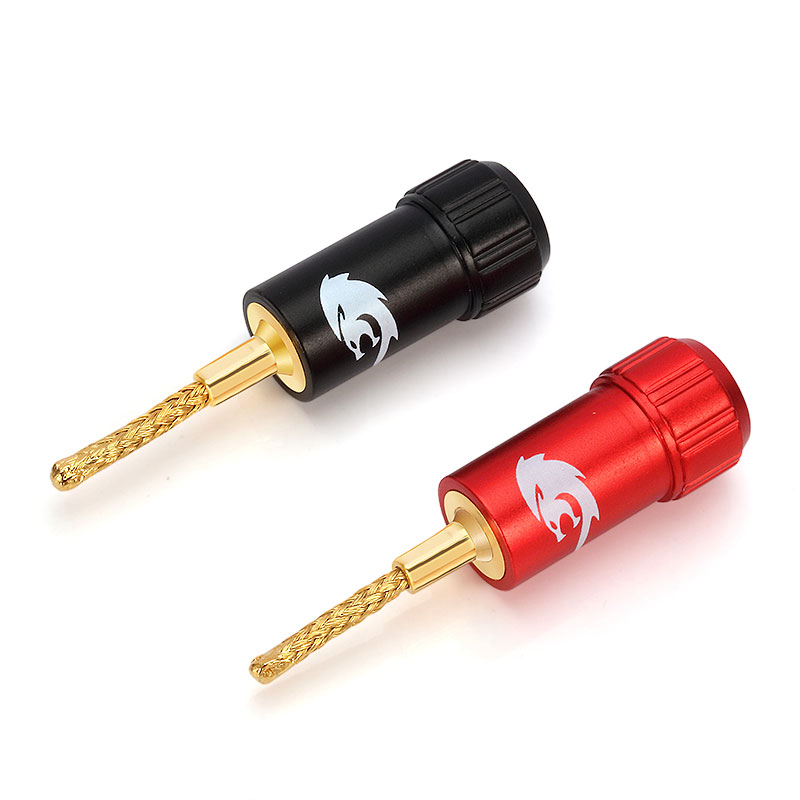 GOLLEY LION Banana Plugs for Speaker Wire, Speaker Connector Pin Plug ...