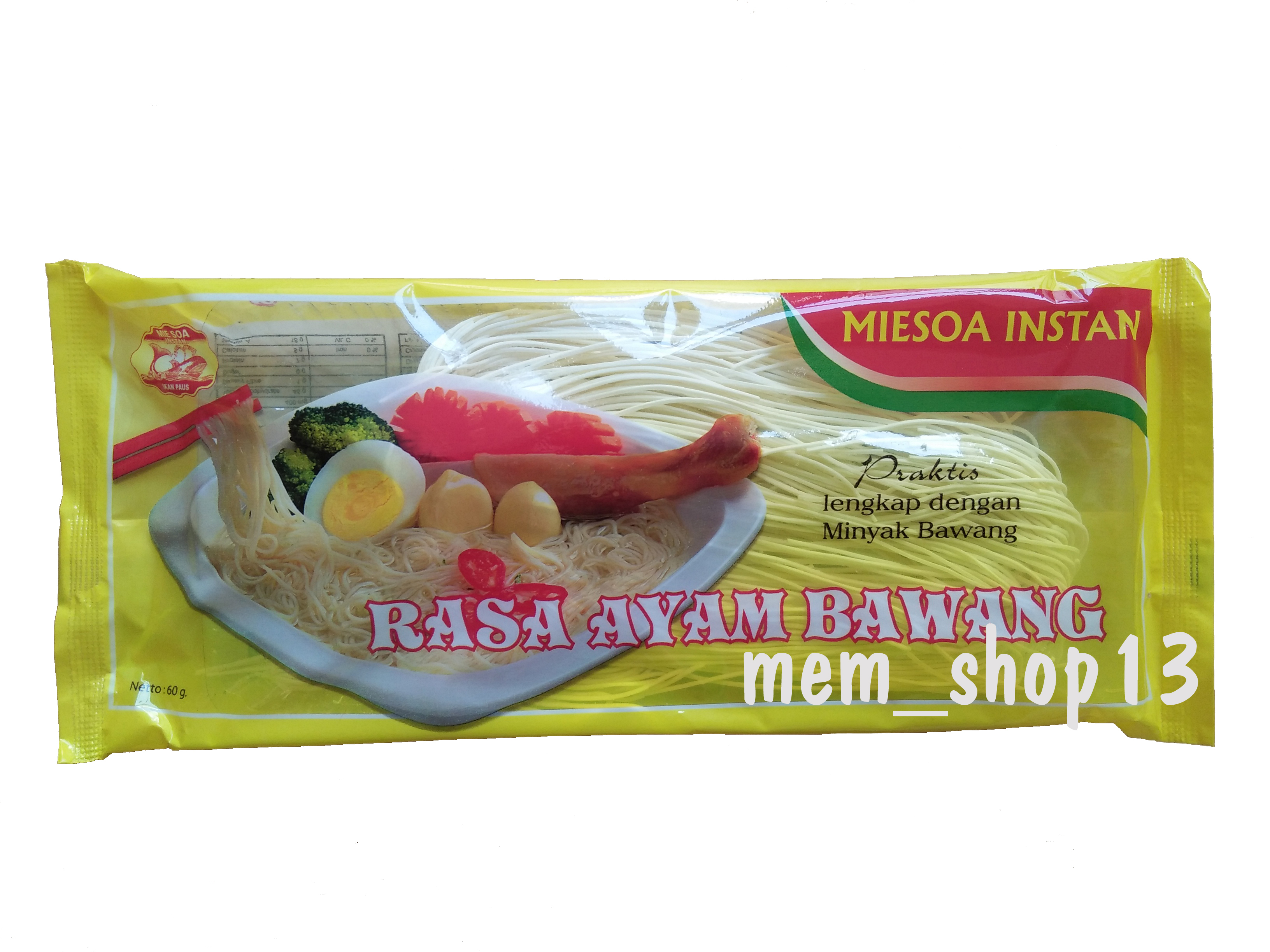 Miesoa Misoa Instan Rasa Ayam Bawang Cap Ikan Paus | Lazada Indonesia