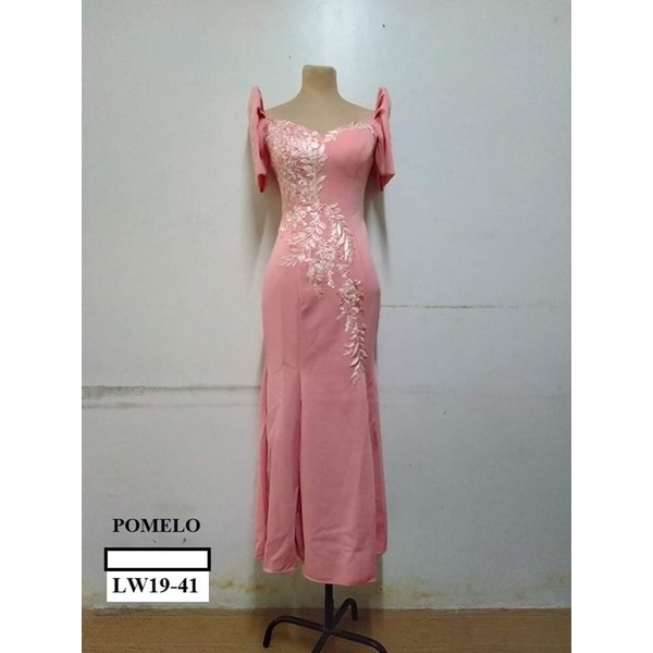 Metiza Long Gown / Filipiniana Neoprene | Lazada PH