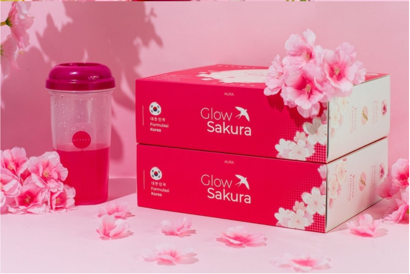 Skin Whitening Supplement | Glow Sakura Bird's Nest & Sakura Extract ...