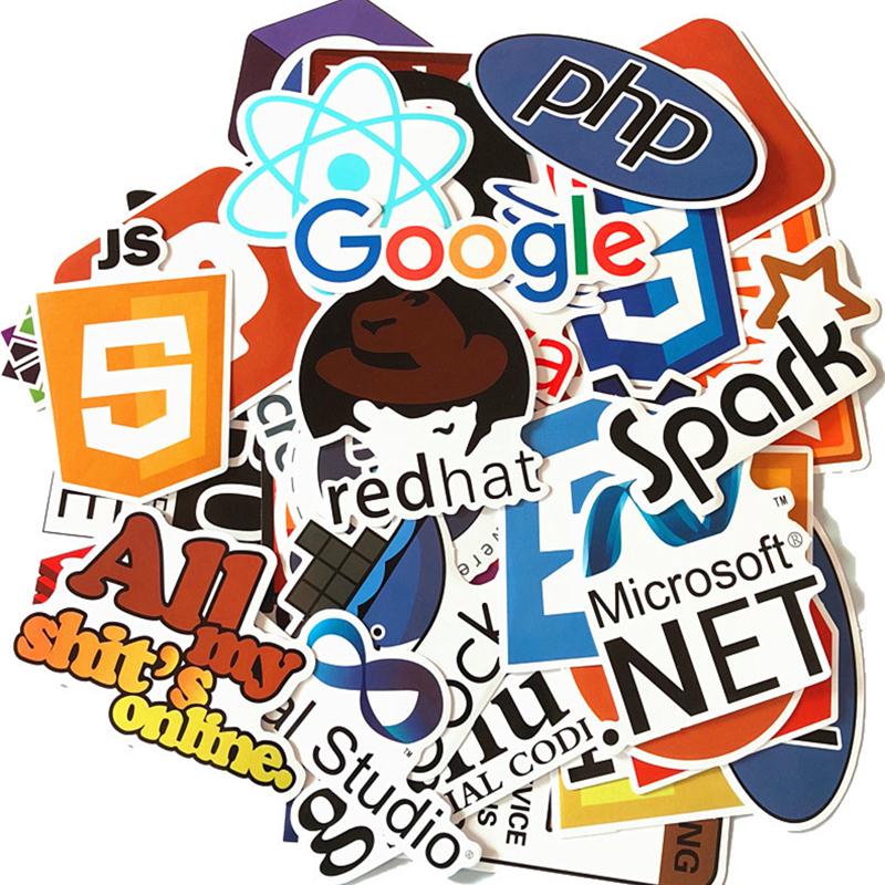 【Hottest Trends】50Pcs/Lot Developer Docker Stickers Hacker CSS ...