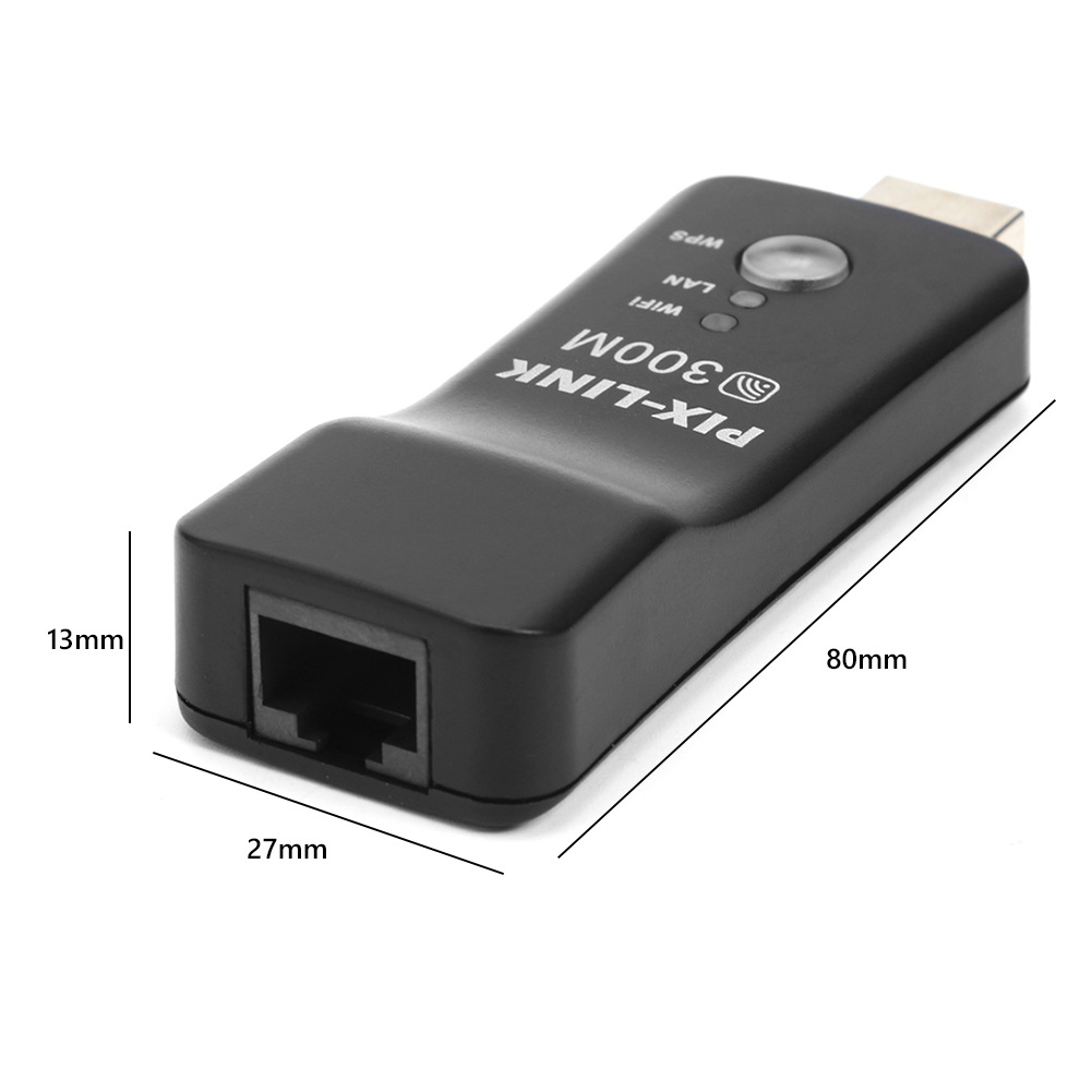 【Trending in Fashion】 300Mbps USB TV Adapter 2.4Ghz Network RJ45 WPS ...