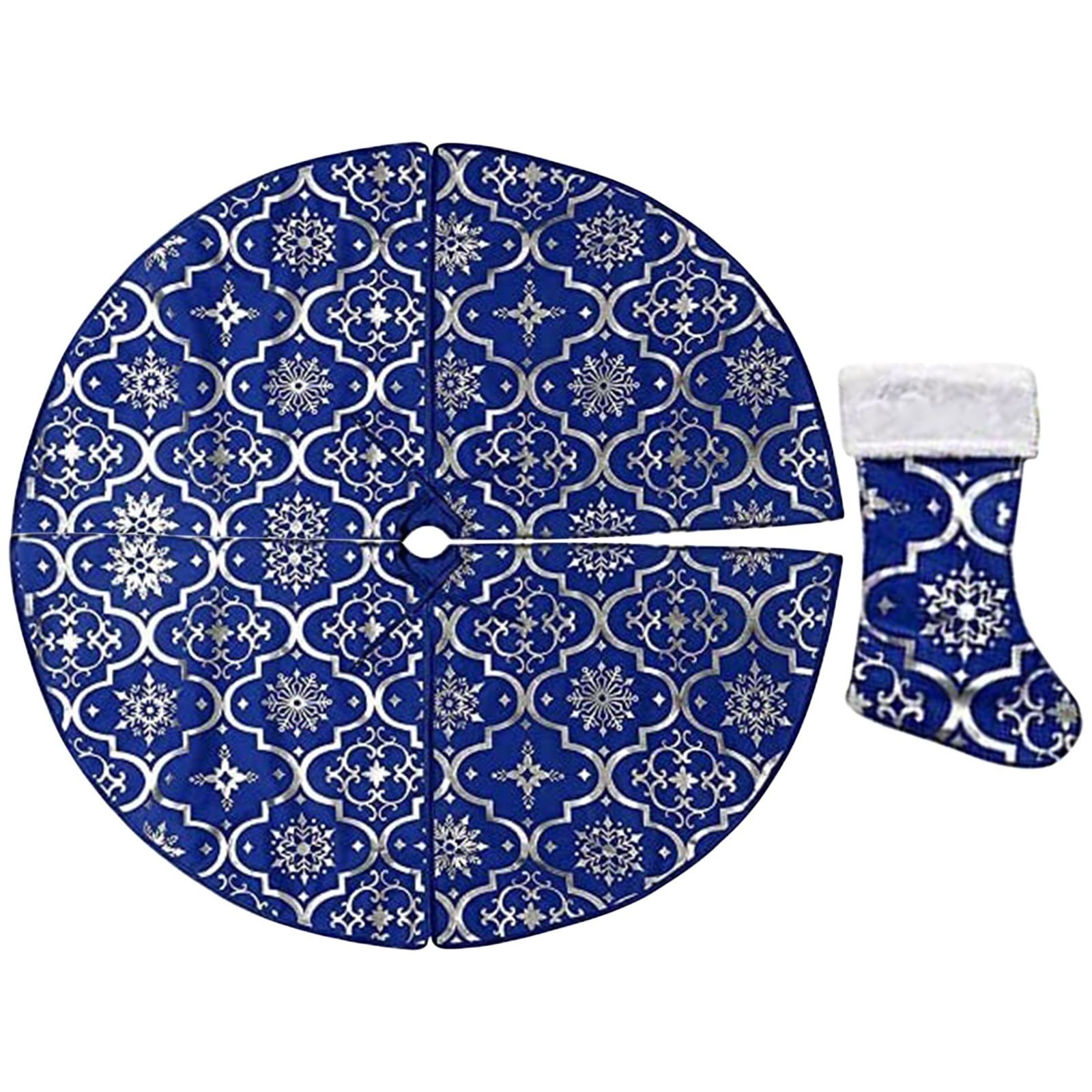 Plaided Christmas Tree Linen Skirt Christmas Tree Mat Tree Skirts ...