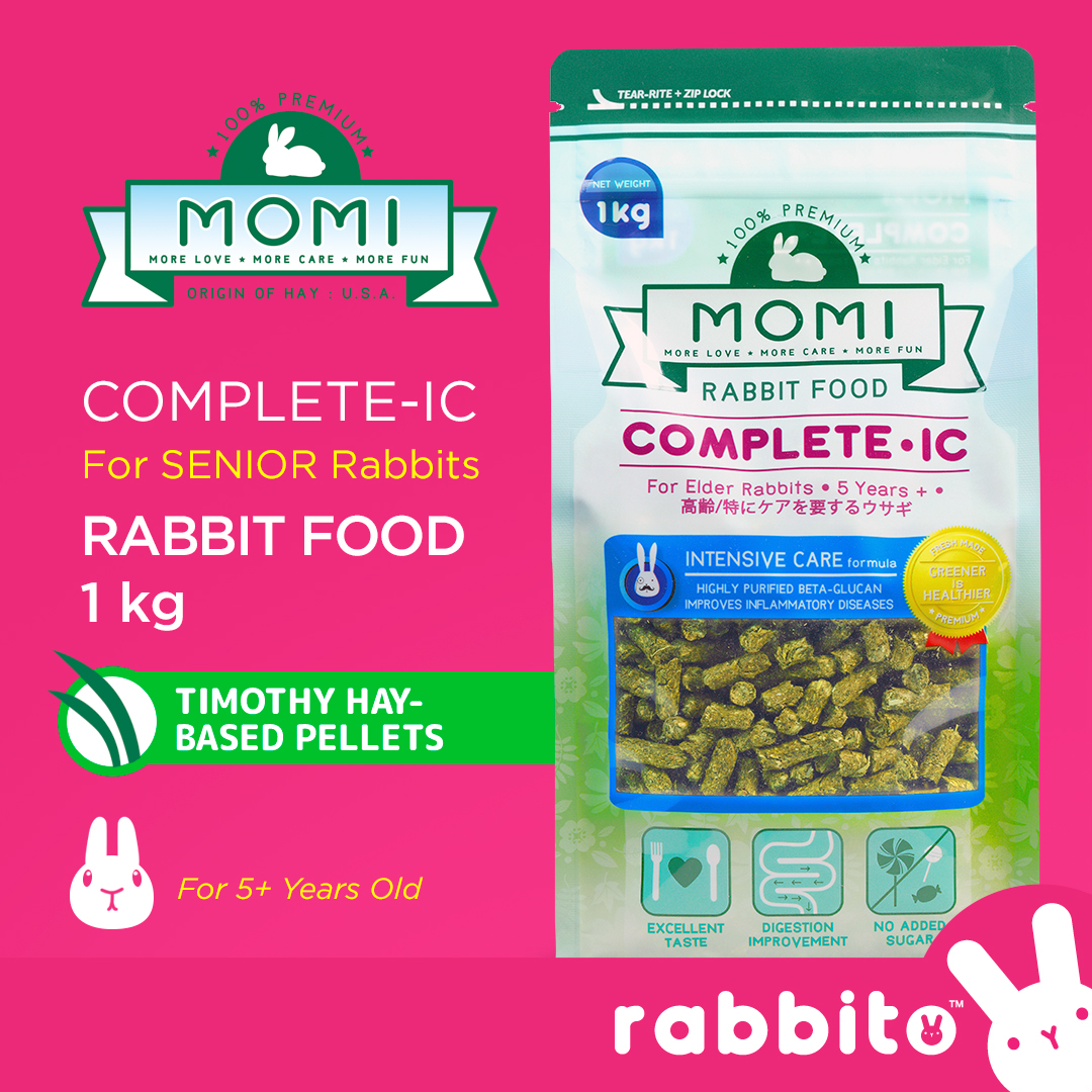 MOMI Complete-IC Senior Rabbit Food 1KG Healthy Timothy Hay-Based Pellets | Lazada PH