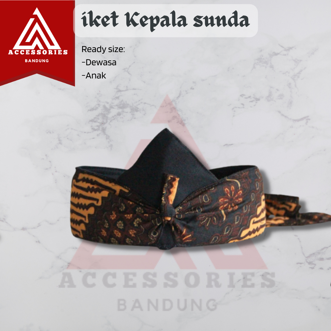 Iket kepala sunda jawa tradisional model bolong Pria/mahkuta wangsa ...
