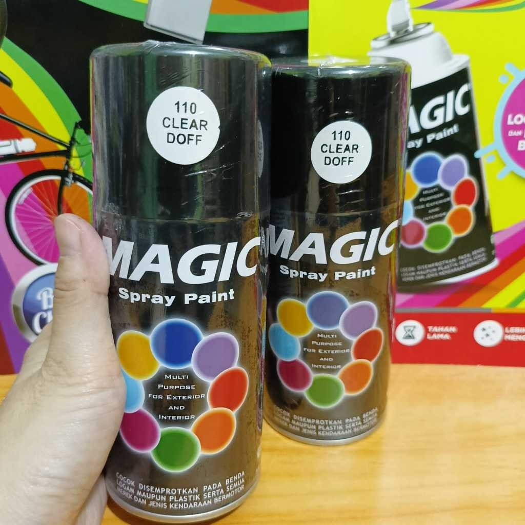 Pilox Pilok Cat Semprot Serbaguna Diton MAGIC Spray Paint 110 Clear Doff / Pernis Dop Tidak ...