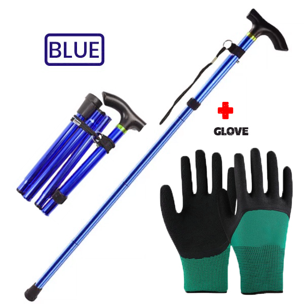 Multi Purpose Hiking folding Stick Light Weight Trekking Pole ...