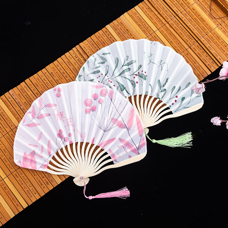 Hand Fold Fan Retro Adornment Woman Man Dance Props Wedding Living Room ...