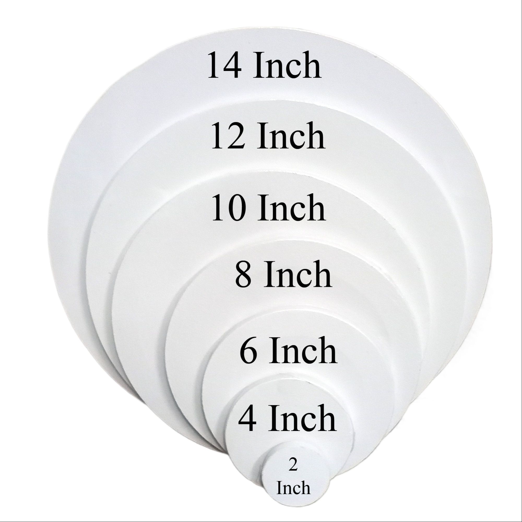Canvas Round Shape Best For Painting and Decoration - 1 Pc - Sizes 4 ...