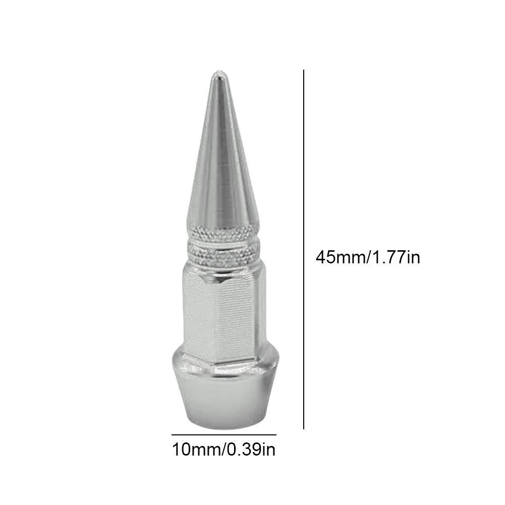 Car Tires Rim Valve Aluminum Solid Stem Nut Wheel Air Caps Car Wheel ...