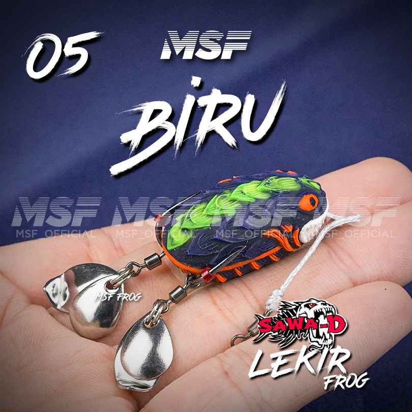 [MSF] Sawa-D Lekir Soft Frog | 3.5cm 6.7cm 4 Blade Umpan Tiruan ...