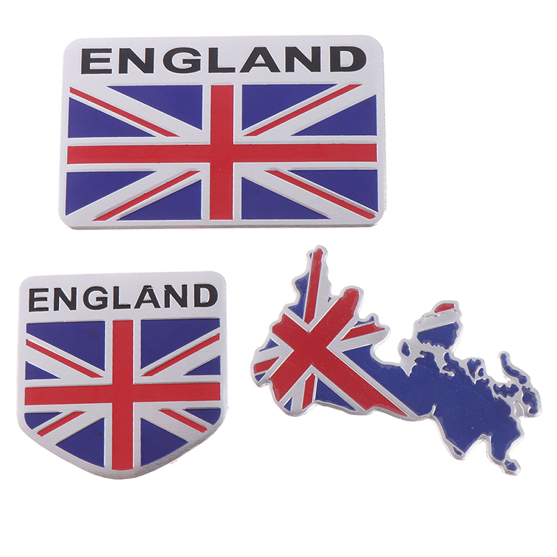 1Pc British flag logo emblem alloy badge car motorcycle decor stickers ...