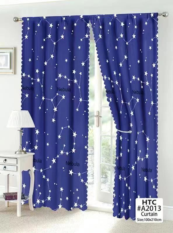 Lifetime 18 HTC Window Curtain Star Design kurtina 100*210CM door ...