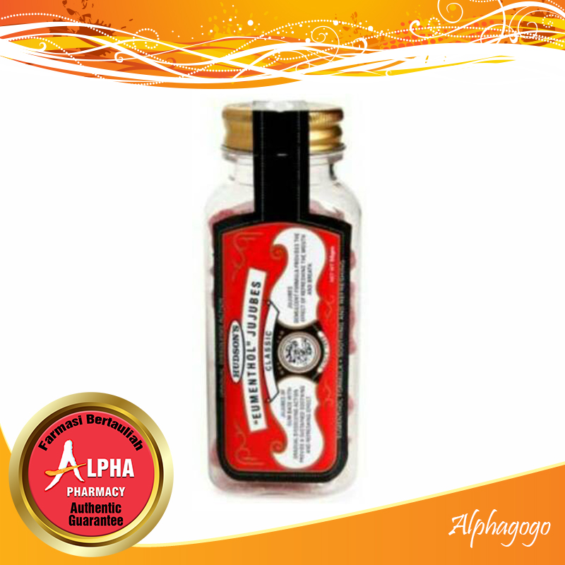 Hudson's "Eumenthol" Jujubes 50g (Classic Tin / Honey Lemon Tin / Fresh ...