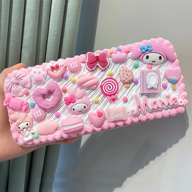 DIY Deco Cream Kit/Tetapkan Kotak Pen/Tempat pensil menghias/ Deco ...