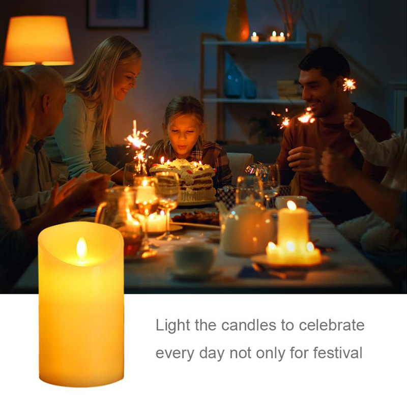 LED Candle Flameless Electronic Candle Light Night Lamp Wedding Party ...