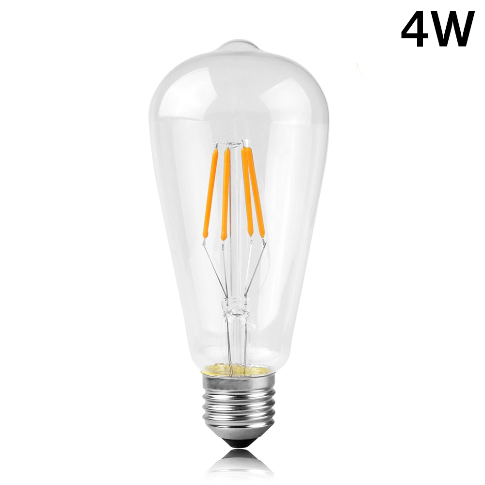 【TopazTrove】Led bulb e27 st64 led lamp edison filament no flicker for ...