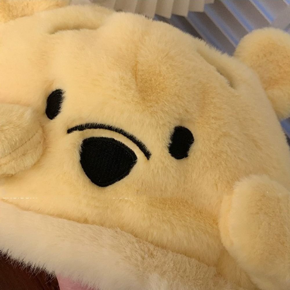 Soft Minnie Mickey Cap Winnie Bear Cartoon Hat Ear Protection Hat ...