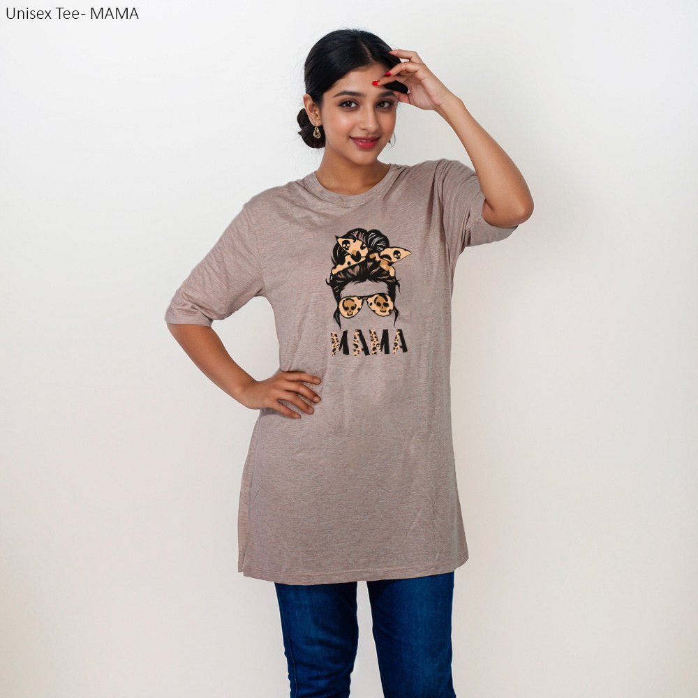 Unisex Tee - Mama Women Female Girl Lady Stylish Casual Loose Stripe ...