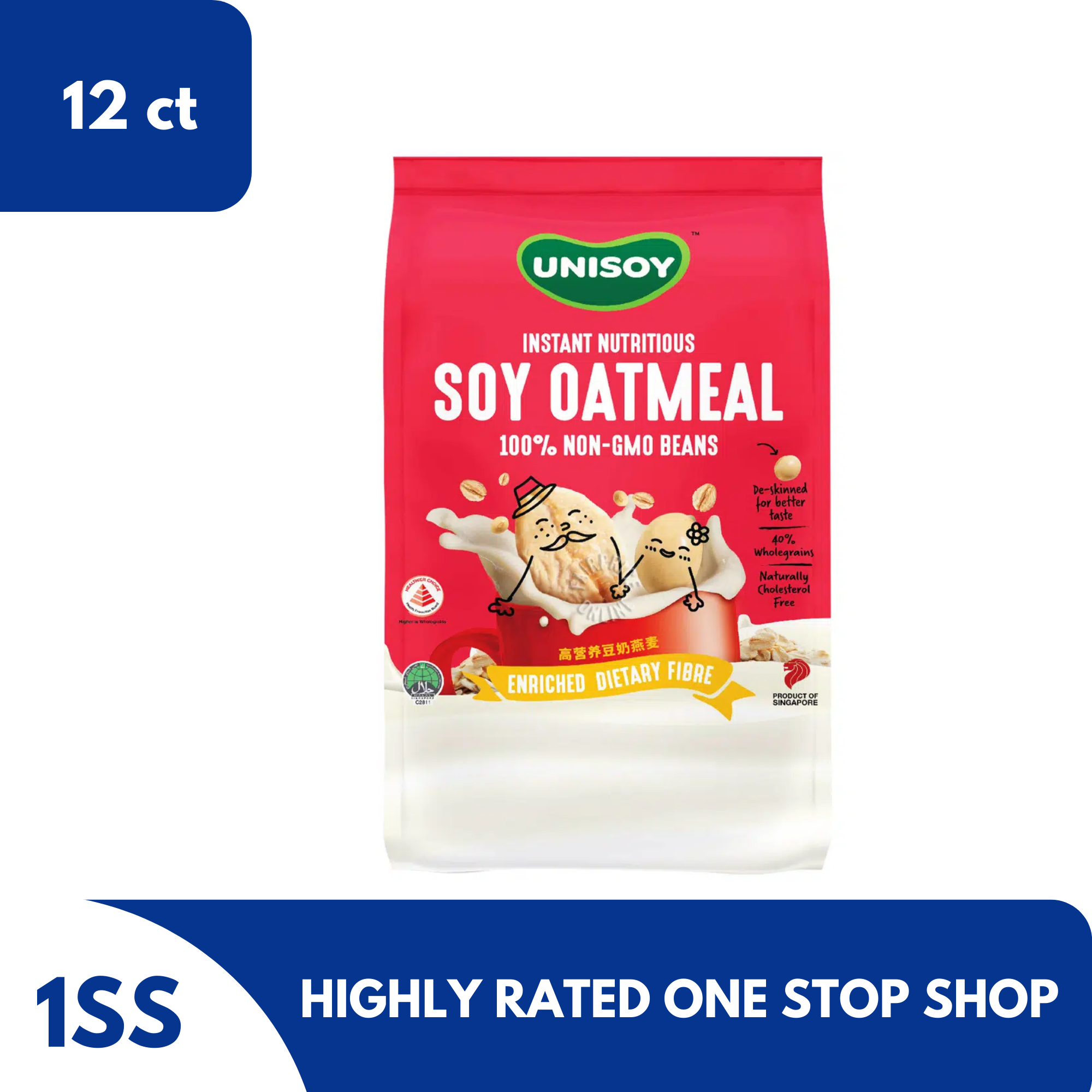 Unisoy Soya Oatmeal, 12ct | Lazada PH