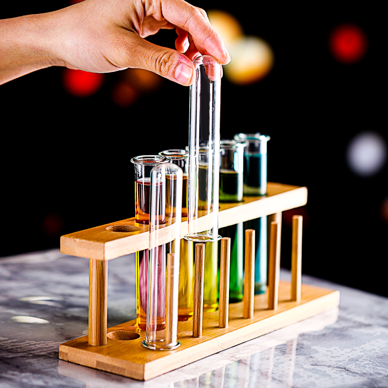 Wooden Rack With Glass Test Tubes Labs Premium Wooden Test Rack | Daraz.lk